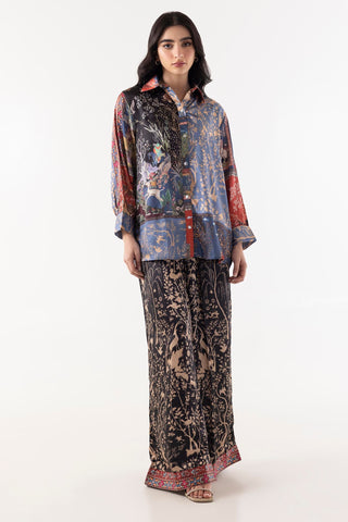 Stitched Basic Printed Shirt – Sana Safinaz